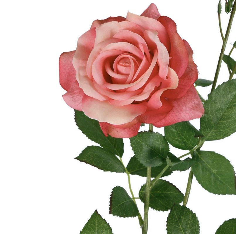 Long Stem Dallas Rose Stem - Dark Pink | High-Quality Artificial ...