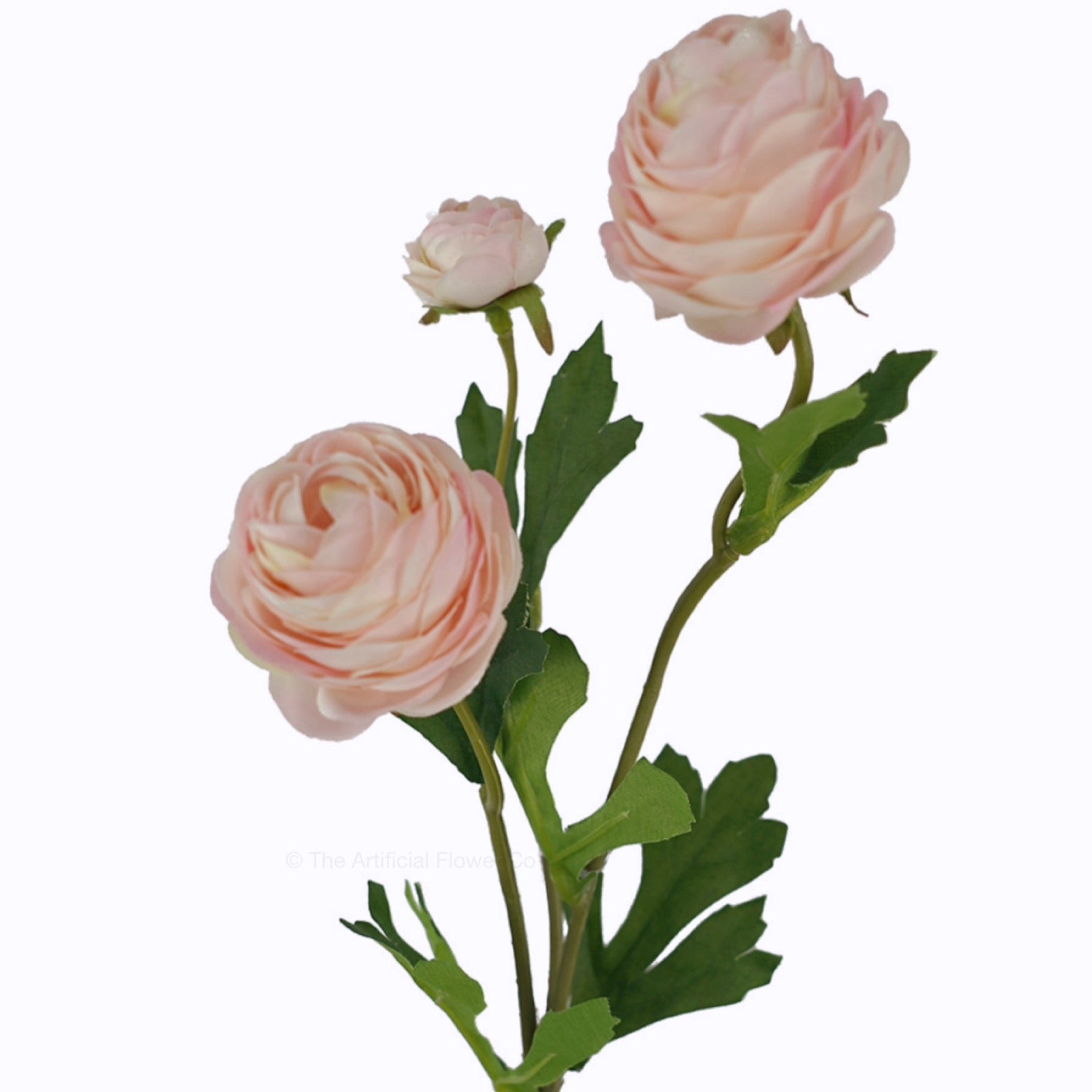Merriden Artificial Ranunculus | Pale Blush Silk Flower | High-Quality ...
