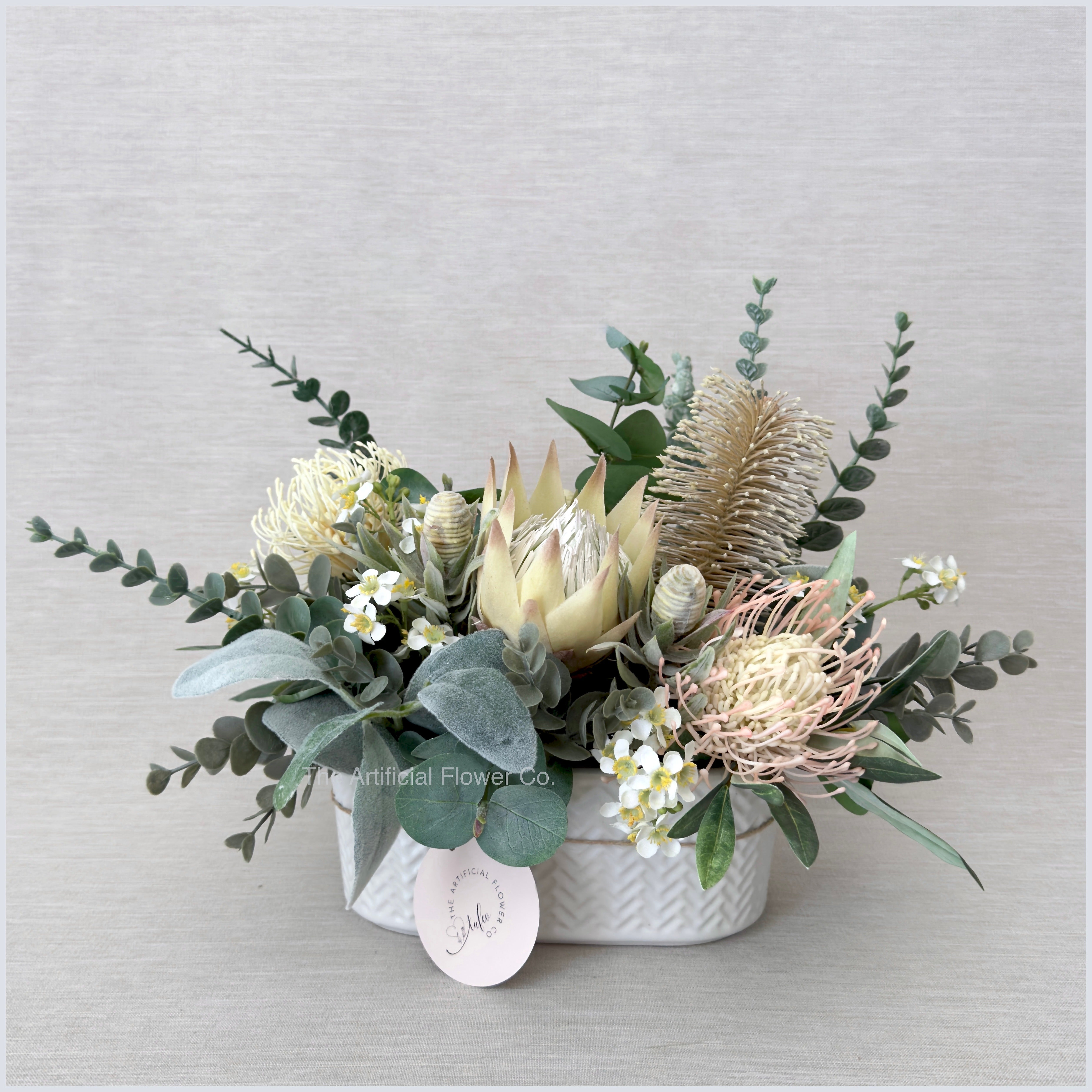 Stonefield – Native Artificial Flower Arrangement in Ceramic Vase ...