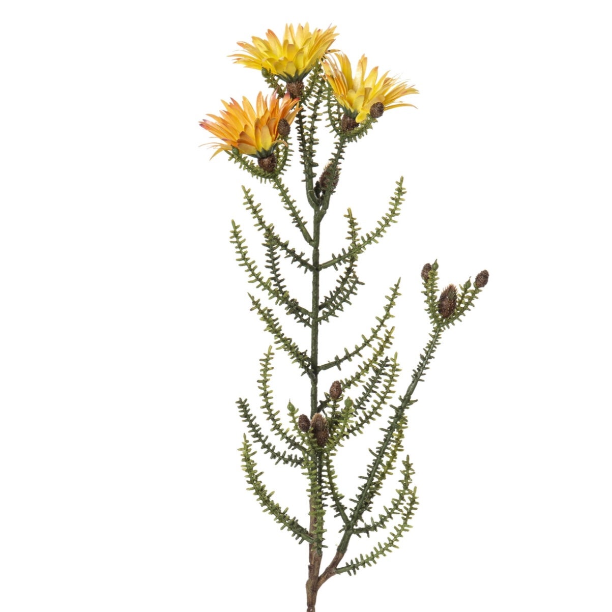 Artificial Kaaps Flower Spray in Yellow | High-Quality Artificial ...