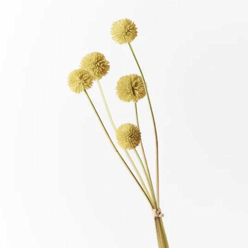 Faux Billy Button Bunch - Yellow | High-Quality Artificial Flowers ...