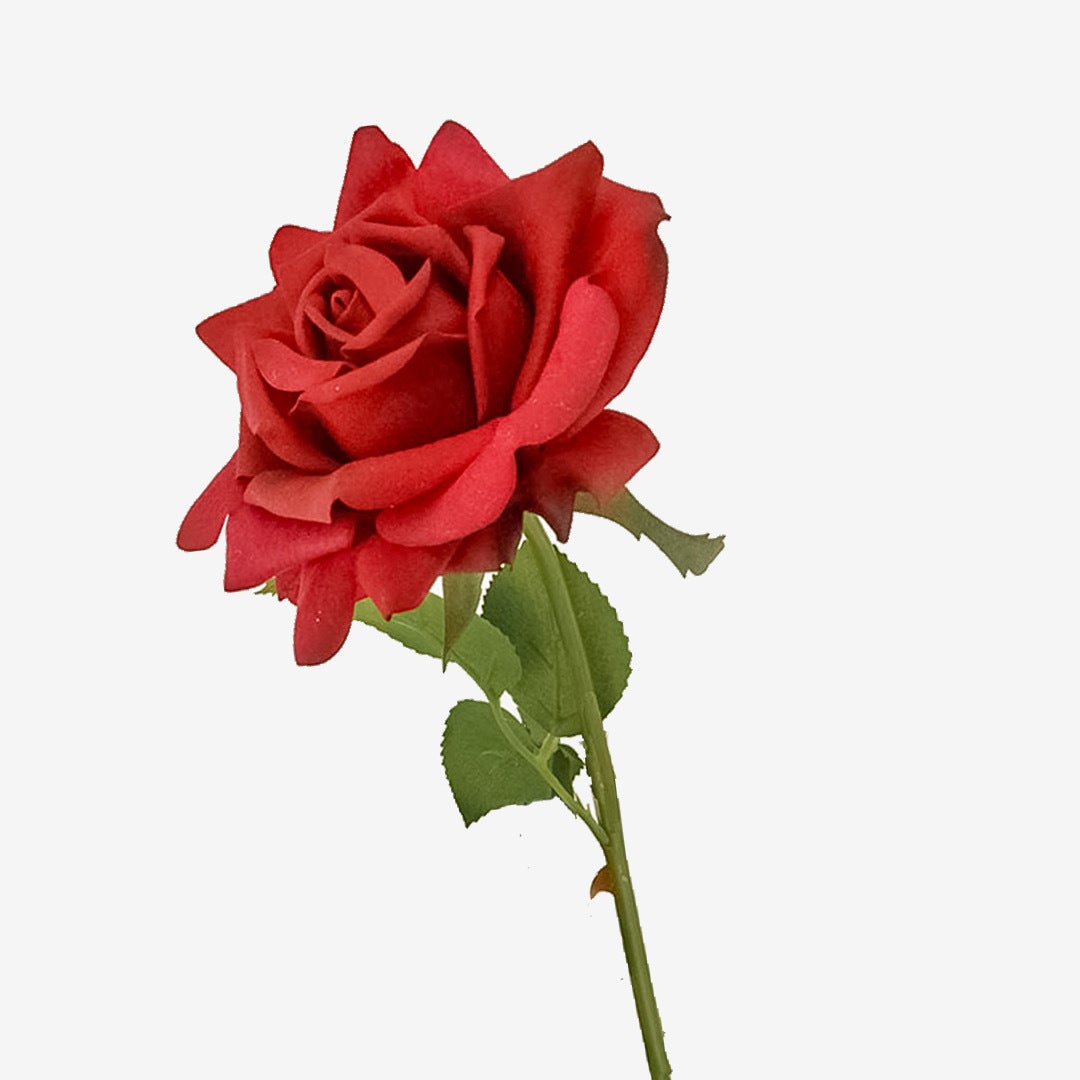 Artificial Real Touch Red Rose Beth | High-Quality Artificial Flowers ...
