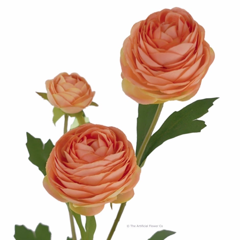 Artificial Orange Ranunculus - Wedding Flowers & Event Decor | High ...