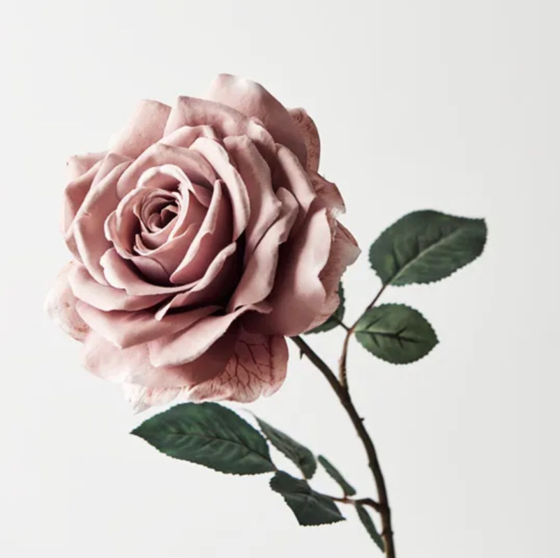 Artificial Rose Stem Cindy - Dusty Pink | High-Quality Artificial ...