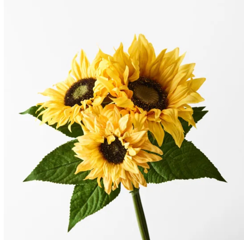 Artificial Sunflower Bouquet - Yellow | The Artificial Flower Co