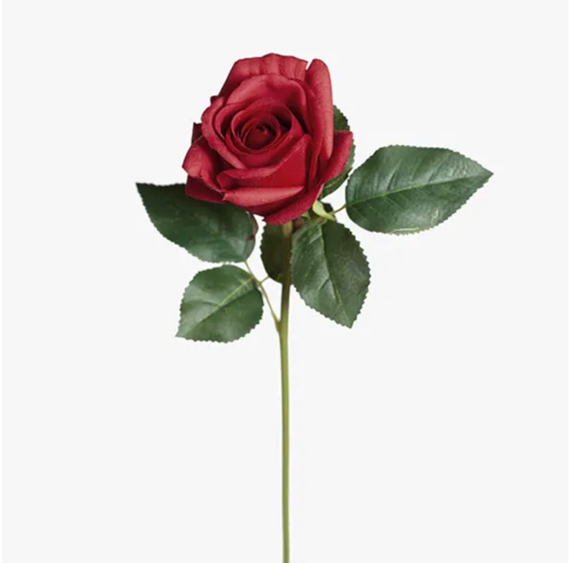 Real Touch Open Rosebud - Red | High-Quality Artificial Flowers | The ...