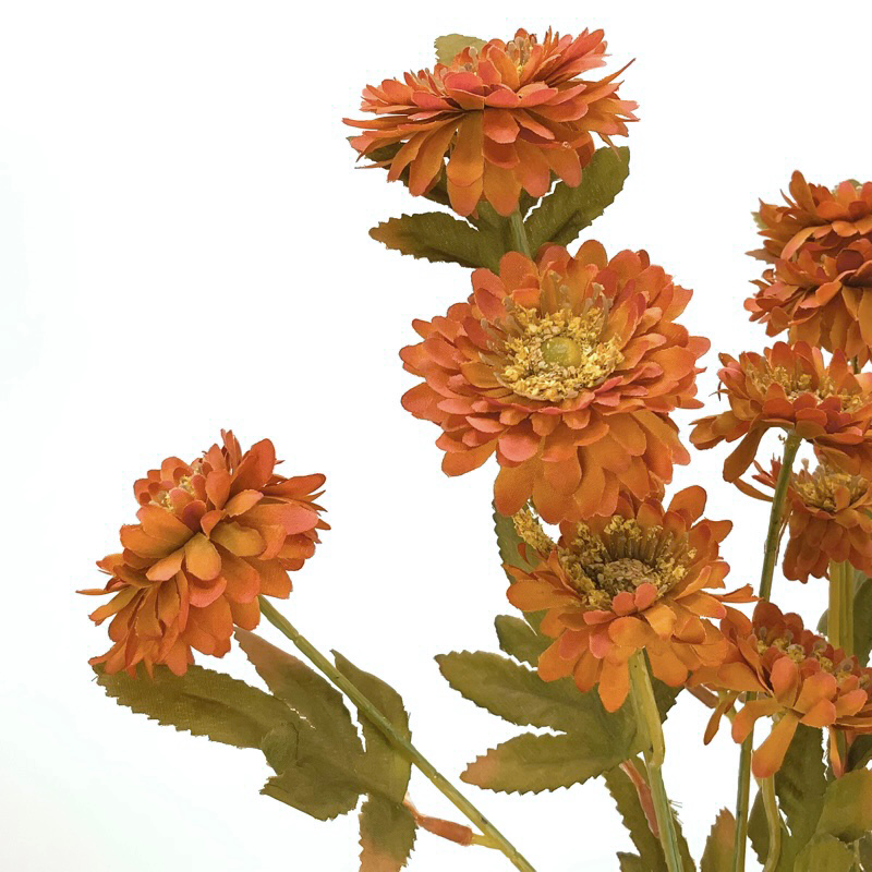 Faux Chrysanthemum Spray in Burnt Orange | The Artificial Flower Co