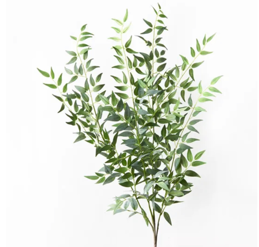 Long Ruscus Bush - Green | High-Quality Artificial Flowers | The ...