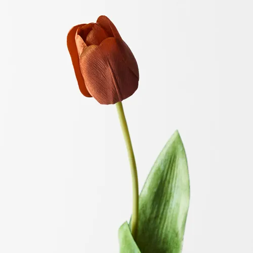 Real Touch Artificial Tulips in Rust | High-Quality Artificial Flowers ...